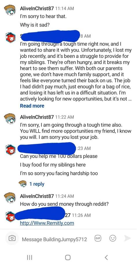 My First Reddit Scammer Rscambait
