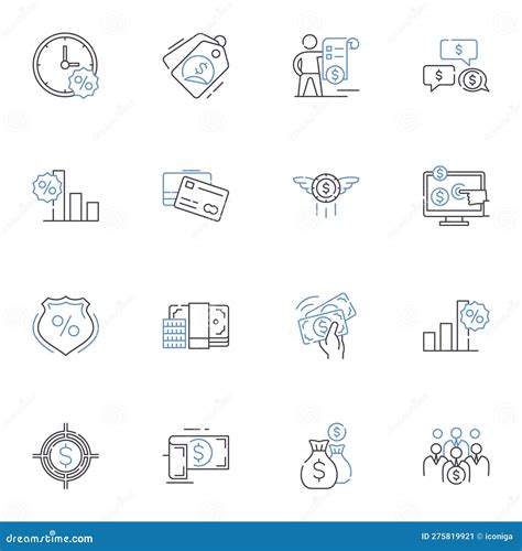 Conversions Line Icons Collection Conversion Rate Funnel Optimization Goal Sales Leads
