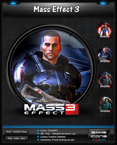 Mass Effect 3 Icon Pack By 3xhumed On Deviantart