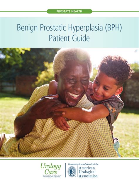 Benign Prostatic Hyperplasia Patient Guide Pdf Prostate Urinary