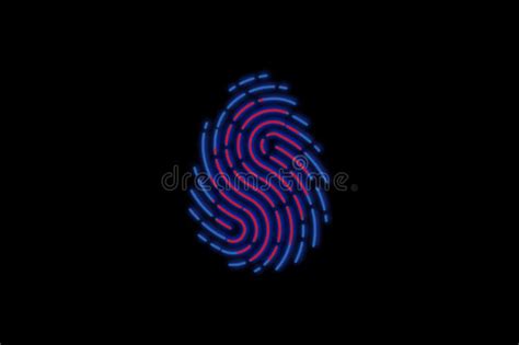 Fingerprint Glows Stock Illustrations 5 Fingerprint Glows Stock