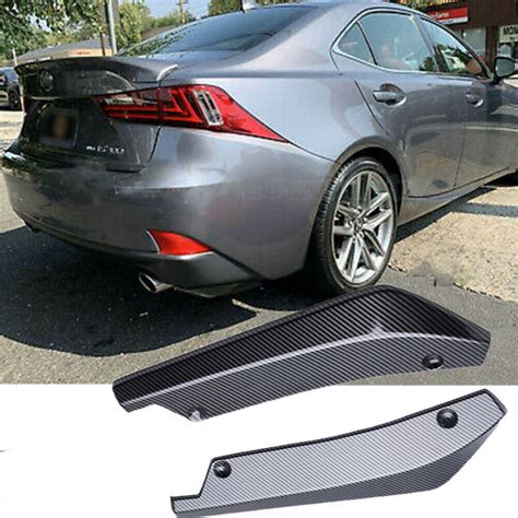 2pcs Rear Bumper Lip Diffuser Splitter Canard Spoiler Body Kit