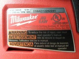 Milwaukee Serial Number Date Passaninja