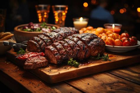 Premium Ai Image Succulent Picanha Breads And Animated Barbecue