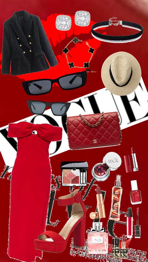 Celeb Red And Black Outfit Outfit Shoplook