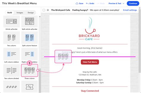 Create Columns In An Email