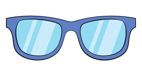 Blue Sunglasses Cartoon 28858921 Vector Art At Vecteezy