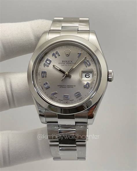 Rolex Datejust Silver Dial Oyster Bracelet Stainless Steel Kimhuy Watches