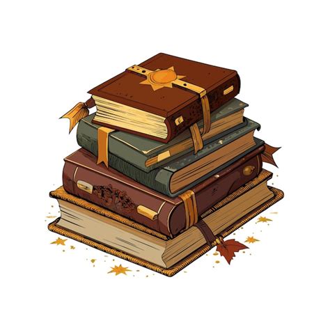 Premium Vector Book Stack Vector Illustration Concept