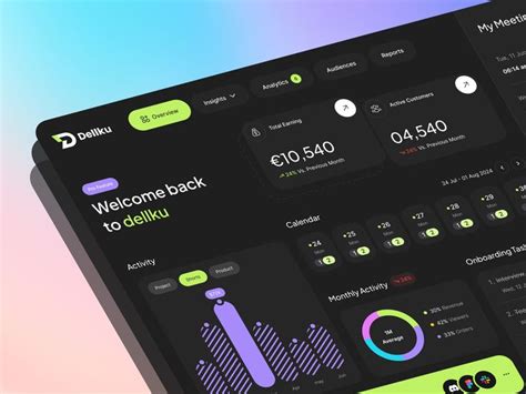 The Ultimate Dark Mode Dashboard For Meetings And Data Tracking In 2025