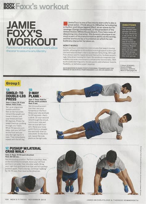 Workout Layout John Mayer Workout Justin Baldoni Workout