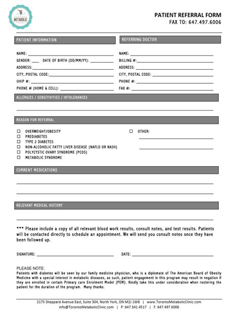 Tmc Referral Form Pdf
