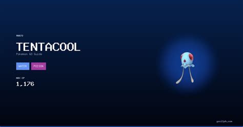 Tentacool Pokemon Go — Best Moveset Pvp Counters And Stats
