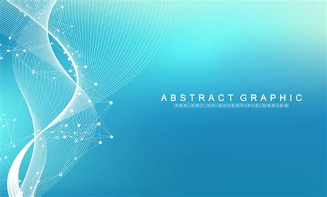 Premium Vector Scientific Vector Illustration With Molecules Or Atom For Science Or Medical
