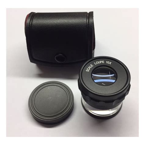 Measuring Magnifier Comparator Professional 10x Reticle Scale Case