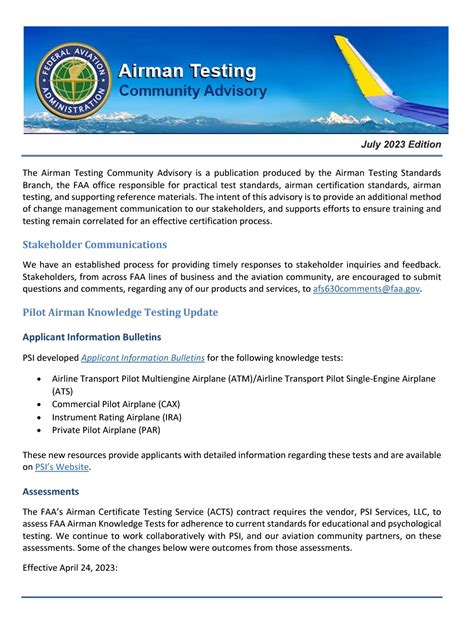 Whats Up With The Private Pilot Faa Knowledge Test Flight Training Central