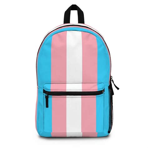 Transgender Backpack Trans Flag Traveling Bag Trans Pride Laptop Bag