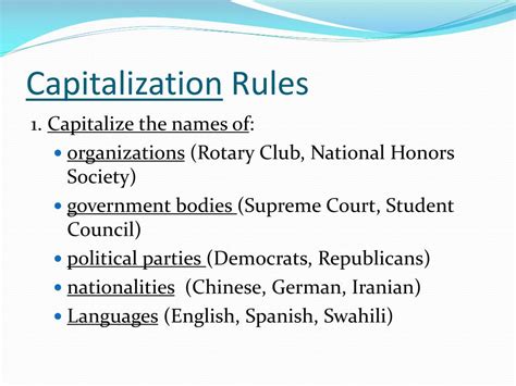 Ppt Capitalization Rules Powerpoint Presentation Free Download Id