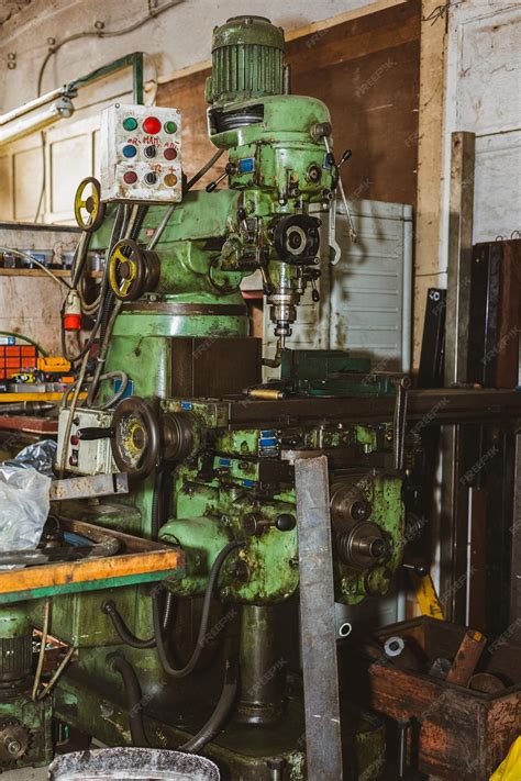 Premium Photo General Plan Of The Workplace Milling Machining