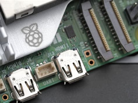 Galati Romania November 10 2023 Close Up Of A Raspberry Pi 5 With Active Cooler On A Laptop