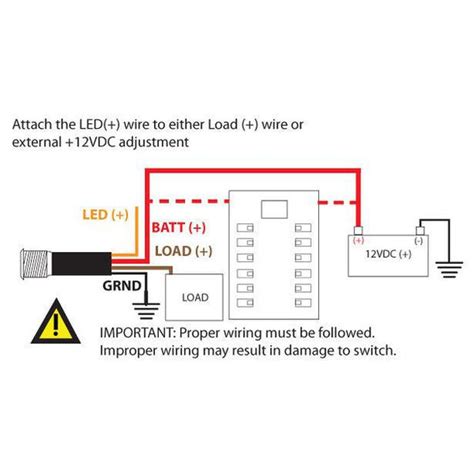 Bocatech Mini Led 15 Amp Resettable Push Button Switch Marine Rated