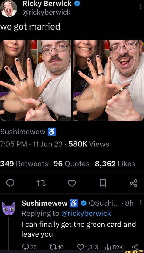 Ricky Berwick Rickyberwick We Got Married Sushimewew Pm 11 Jun 23
