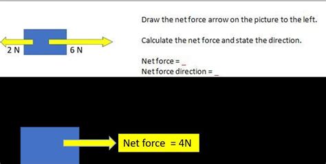 Physical Science Please Explain Draw The Net Force Arrow On The