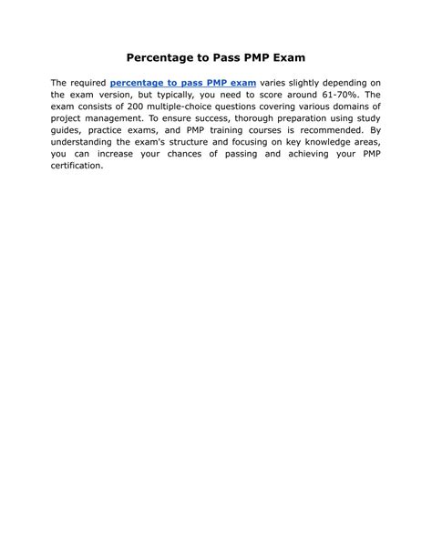 Ppt Percentage To Pass Pmp Exam Powerpoint Presentation Free