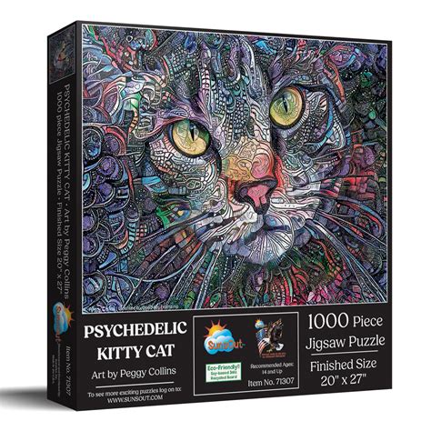 Psychedelic Kitty Cat 1000