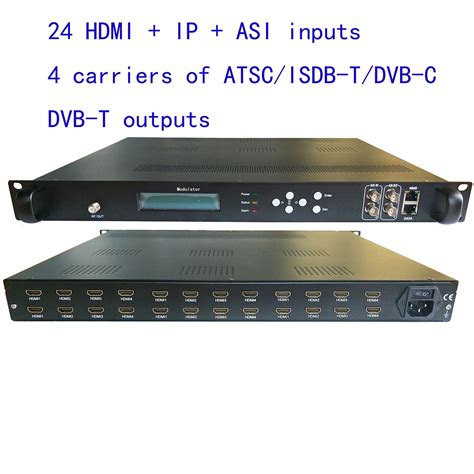 1080p 24 Hdmi To Dvb T Encoder Modulator Digital Tv Headend Digital Rf Modulator For Hotel