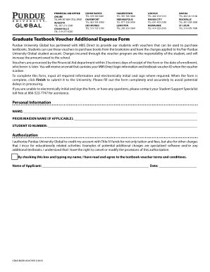2019 2026 Purdue University Graduate Textbook Voucher Additional