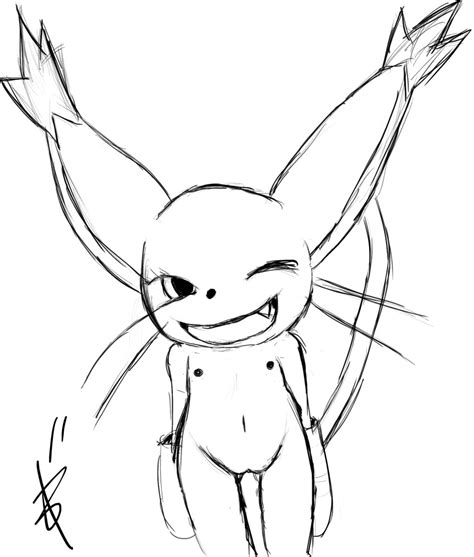 Rule 34 Belly Big Ears Black And White Black Nose Clothing Digimon