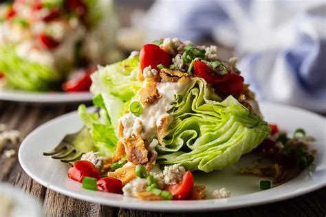 Wedge Salad Recipe Crisp And Fresh And Loaded With All The Toppings