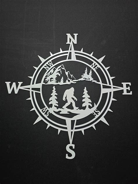 Sasquatch Compass Sign Lse Mfg Store