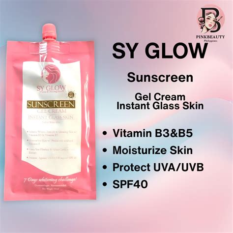 Sy Glow Instant Glass Skin Sunscreen Spf 40 Brightening And Hydrating