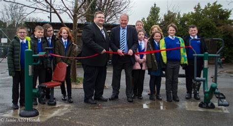New Outdoor Gym Equipment At Salmestone Primary School Officially