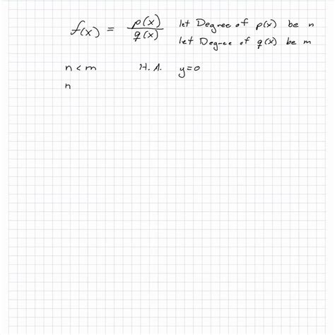 Solved If You Are Given The Equation Of A Rational Function Explain