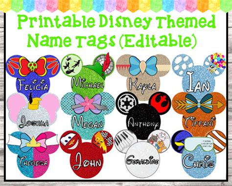 Disney Name Tag Artofit