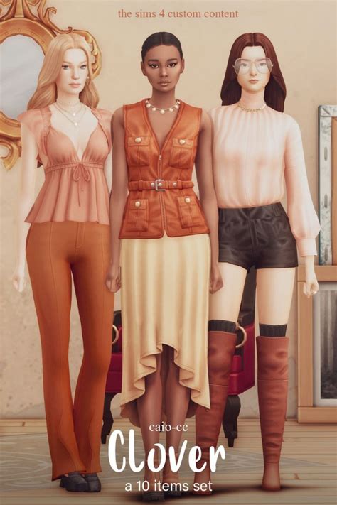 Sims 4 Cc Clothing Pack Sims 4 Cc Folder Clothes Mgnar