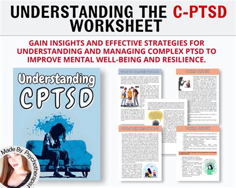 C Ptsd Workbook C Ptsd Worksheets Trauma Therapy Complex Ptsd