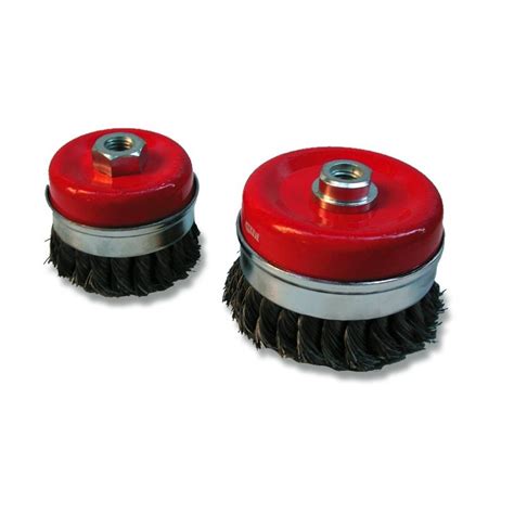 Cup Brush Steel Knotted Wire For Grinder Mm 120 Axel Fu1645
