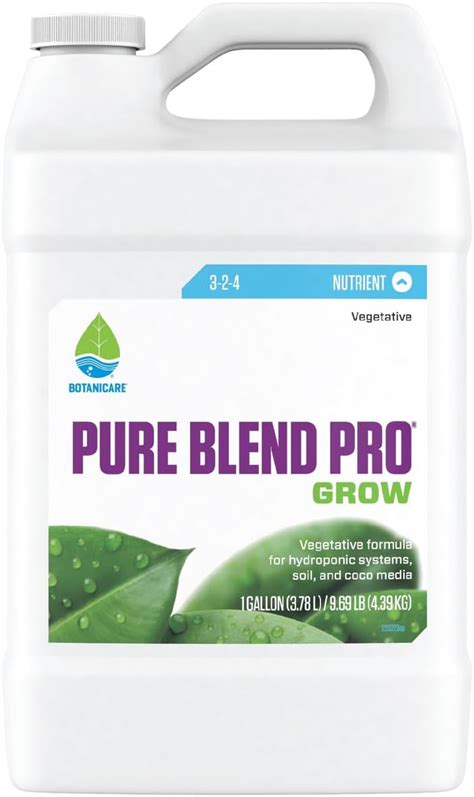Botanicare Pure Blend Pro Grow Nutrient 3 2 4 1 Gal Patio Lawn And Garden