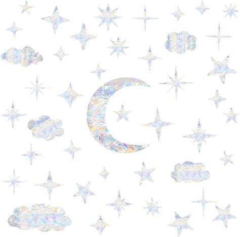 Moon Star Window Clings And Decals Static Cling Cloud