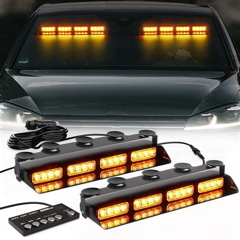 Amber Led Strobe Light Bars Xridonsen Amber Strobe Light Bars 144 Led