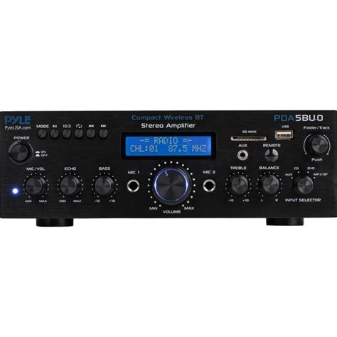 Pyle Pda5bu Bluetooth 200w Stereo Amplifier Receiver With Remote Amfm
