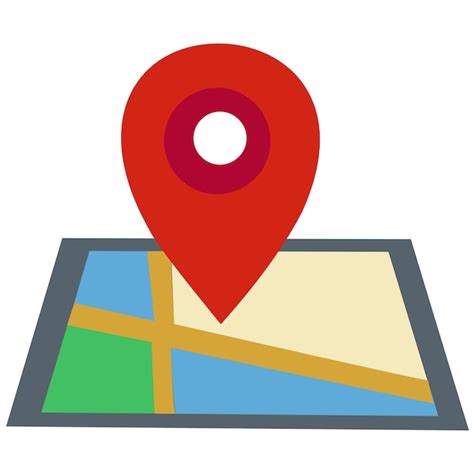 Icono De Ubicación En El Mapa Vector Premium