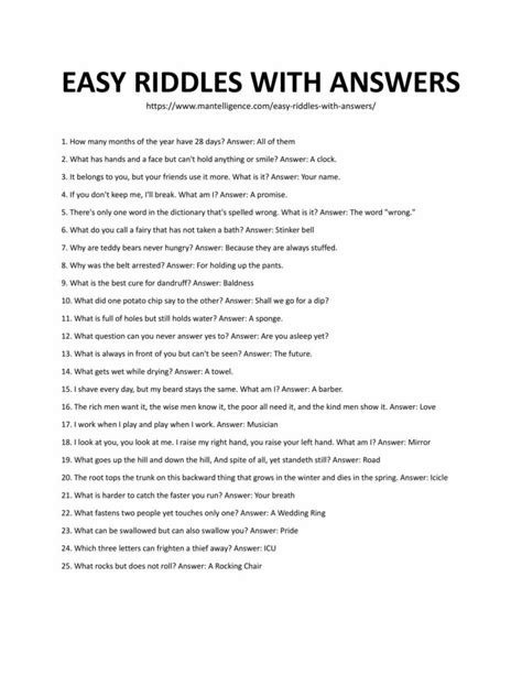 Riddles Examples With Answer Riddles Funny Clever Jokes Work