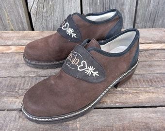 Dirndl Bua Khaki Suede Leather Trachten Austrian Bavarian Ankle Shoes