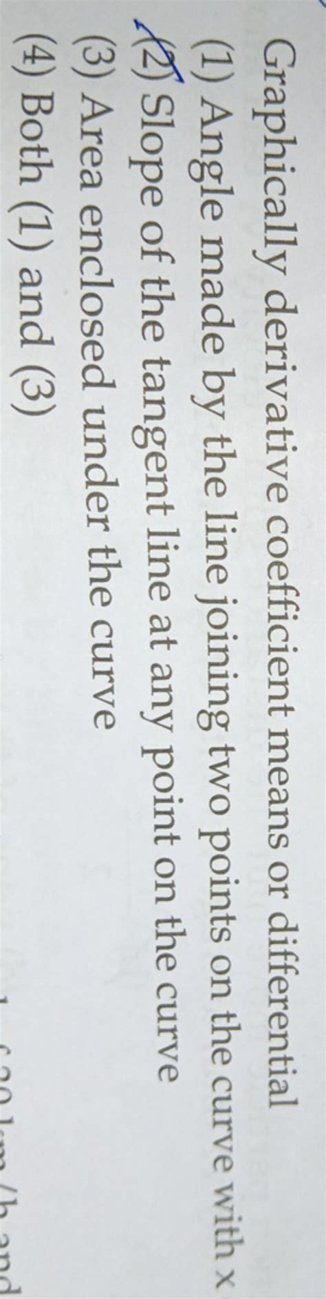 Graphically Derivative Coefficient Means Or Differential1 Angle Made B