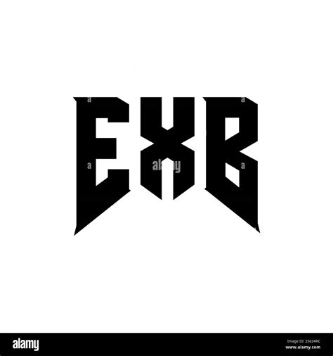 Exb Letter Logo Design For Technology Company Exb Logo Design Black And White Color Combination